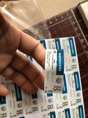 China Adhesive Peptide Bottle Semaglutide Labels 2ml Custom Printing PEPTIDE  Labels for sale