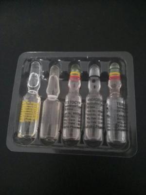 Προσαρμοσμένο γυαλί Ampuler 1ml με τα κιβώτια συσκευασίας και φουσκάλα σε ένα σύνολο