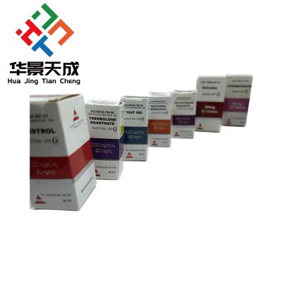 China Test E  Injection Oil Hologram Labels And Boxes 10ml Vial Box Paper Packaging for sale