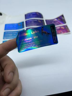 Chine Étiquettes adhésives de 10 ml pour les flacons de vinyle pour les laboratoires Nano de la marque Testo E avec effet laser brillant à vendre