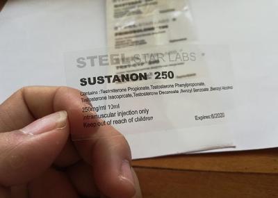 China Transparante Materail-Douane Zelfklevende Stickers voor 10ml-de Fles van het Flesjeglas Te koop