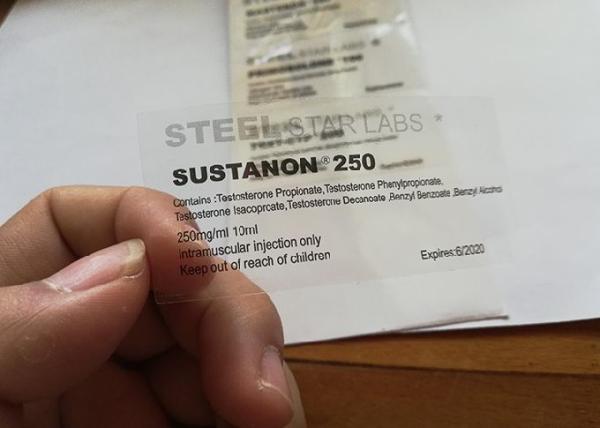 Quality Transparent Materail Custom Adhesive Stickers For 10ml Vial Glass Bottle for sale
