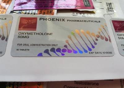 China Van de de Injectiedouane van Phoenix Pharmacetical het Flesjeetiketten met Laserhologram Materail Te koop