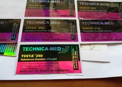 Китай Фармацевтический ярлык пробирки Холограм, бумажные анаболические ярлыки пробирки пробирки продается