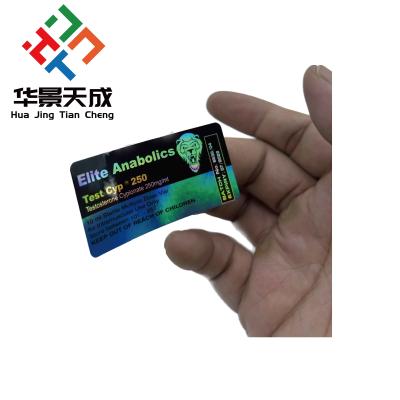 Cina Hologram Laser 10 ml Etichette del flacone per iniezioni di testosterone in vendita
