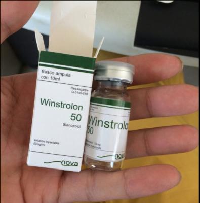 China Winstrolon 50 10 ml Olie voor injectie Etiketten en dozen 10 ml Vial Doos Papierverpakking for sale