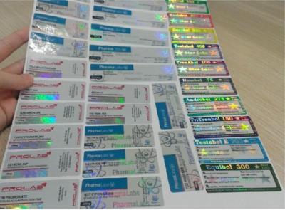 China Customized Square Shape Adhesive Label Stickers for 10ml Medication Bottles for sale