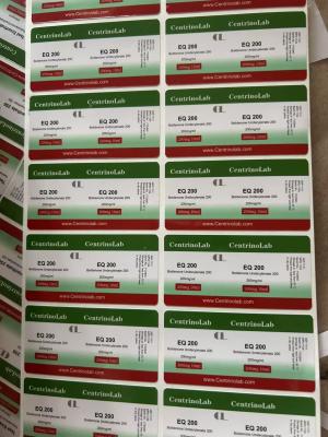 중국 스테로이드 제품 EQ 200에 대한 맞춤형 접착성 주사 오일 라벨 판매용