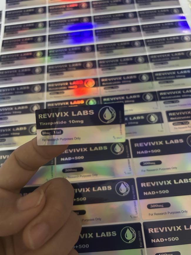 Sample vial label design 3