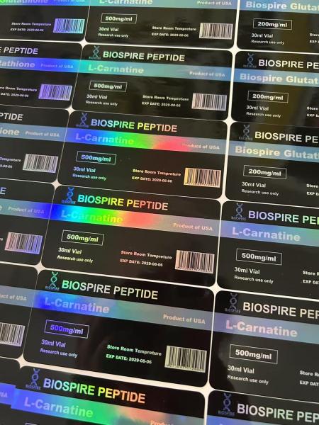 Quality L-CARNATINE 500mg/ml 30ml Vial Labels Customized Logo And Design for sale