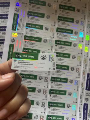 China BPC 157 5mg Small Glass Bottles Peptide Medicine Labels for sale