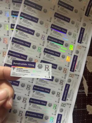 China Retatrutide 30mg 2ml injection vial labels for subcutaneous injection for sale