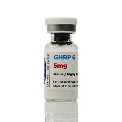 China GHRP6 5MG  2 MLBottle Label  Sticker Printing For Peptide powder labels for sale