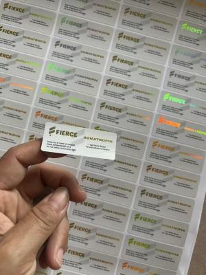 China Somatropin 10iu H g H 3.7mg per vial labels for sale