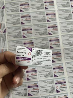 China Sus 250 Injection  Steroide Vial  Custom Labels For Bottles for sale