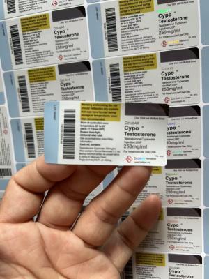 China 10 Ml Little Glass Vial Labels For Test  Cyp for sale