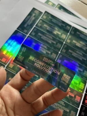 China Reconstitution Solution pharmaceutical glass vials labels 10ml Vial Labels for sale