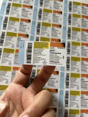 China Test Sustan Pharmacy Bottle Labels For 10ml Vials for sale