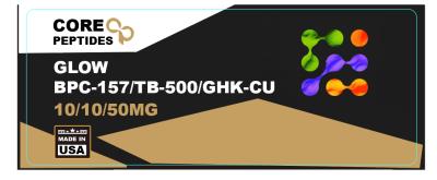 China Glow BPC157 TB500 GHK CU MIX PEPTIDE VIAL LABELS for sale