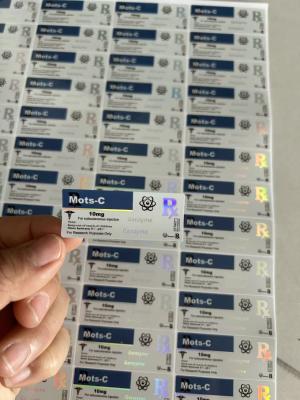 China Motcs-10mg  3ml Small Vial Labels for sale