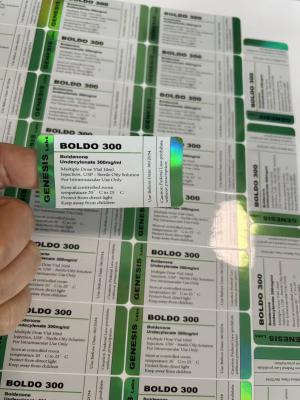 China Bold 300 EQ 300 10 Ml Glass Vial LABELS for sale