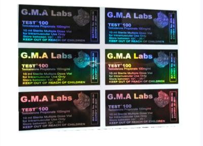 Cina Etichette per bottiglie da 10 ml con ologramma nero Dragan Design per test Enanthate in vendita