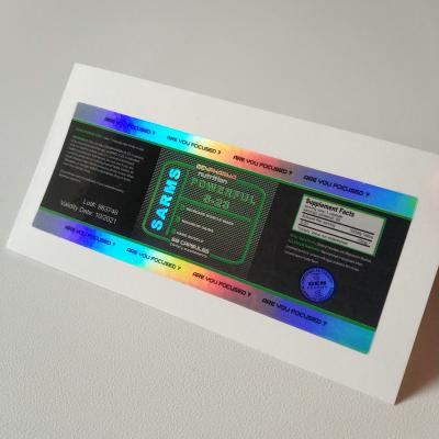 Κίνα Αδιάβροχο Laser PET 10ml φιαλίδιο Ολόγραμμα Ετικέτες φιαλιδίου προς πώληση