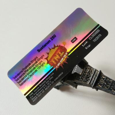 Κίνα Αδιάβροχο Laser PET 10ml φιαλίδιο Ολόγραμμα Ετικέτες φιαλιδίου προς πώληση