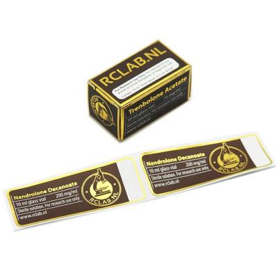 Китай Тиснение глянцевой водонепроницаемой этикетки для флаконов на 10 мл продается