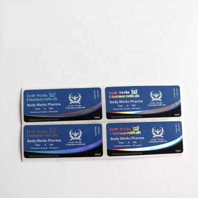 Китай 10 мл CMYK Оральный флакон Таблетки Стеклянные флаконы Этикетки продается