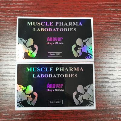 China Farmaceutische 10 ml 30 mg injectieflacon Flacon Hologram Label Sticker Te koop