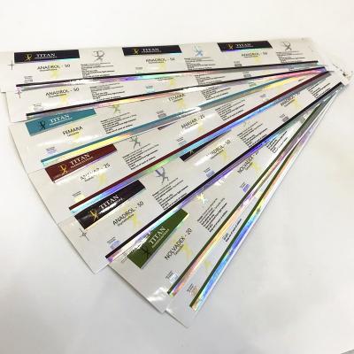 China 4C drukinjectie 10ml Vial Labels 6x3cm Te koop