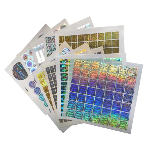 Quality Anti Counterfeiting PET Film 3D Holographic Stickers for sale