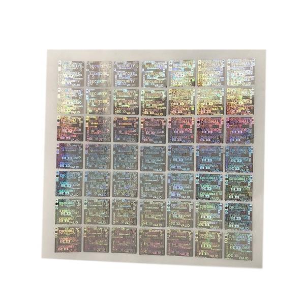 Quality Anti Counterfeiting PET Film 3D Holographic Stickers for sale
