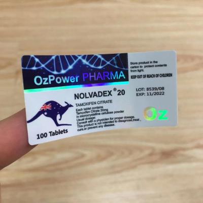 China Matte Lamination 50ml Sarms Oral vial Vial Labels for sale