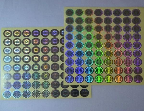 Quality Laser Holographic Circle Stickers For 10ml Vial Box Sealing for sale