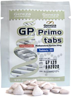 Geneza Lab Primo 탭 Methenolone 아세테이트 알약 가방 라벨