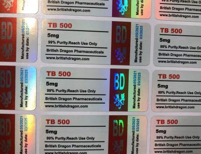 Cina Progettazione di Vial Labels And Boxes Free del peptide di BPC e di TB500 157 in vendita