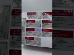 High Performance Glass Vial Labels With Glossy Surface Finish 2.5 Mil Thickness
