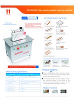 China Automatic Feeding PMMA PS Plastic Edge Chamfering Trimming Machine for sale
