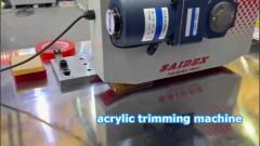 Processed by our SD-1065 acrylic trimming machine, both single & double round edge available