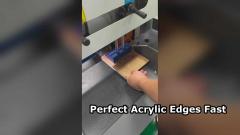 Watch how we trim and polish an acrylic sheet to achieve a smooth and high-gloss edge.