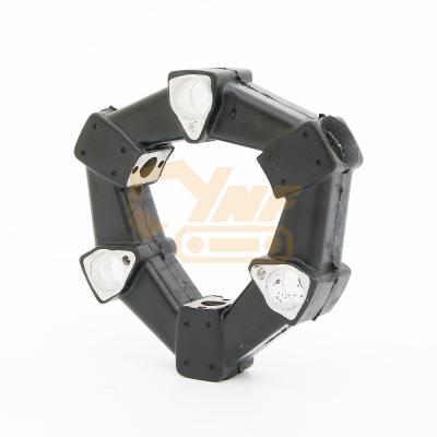 China Size 25 Natural Rubber Excavator Coupling with 6 Months Warranty and Flexible Design for sale