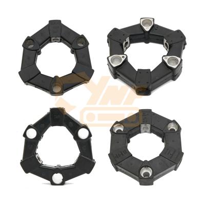 China Size 25 Natural Rubber Excavator Coupling with 6 Months Warranty and Flexible Design for sale