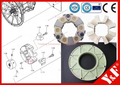Cina Il volano del motore di ISUZU 6HK1 della correzione dell'accoppiamento dell'escavatore ha montato l'asse della pompa idraulica in vendita