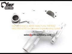 고성능 4D106 워터 펌프 YNF16302 YM123900-42102 굴삭기 엔진 냉각 시스템용