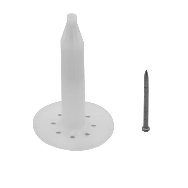 Quality Plastic Expansion Anchor Insulation Fixing Anchor Nail With Insulation Washer for sale