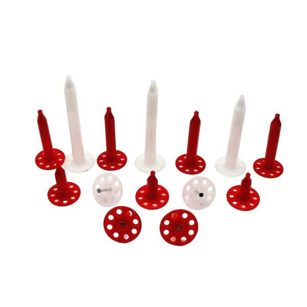 Quality Thermal Insulation Fasteners Nails For Concrete Foam Hdpe Pe Wall Anchors 10MM for sale