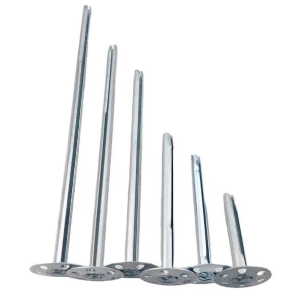 Quality Cylindrical Coarse Thread Metal Insulation Anchors Strength Insulation Nail for sale