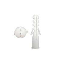 China Customizable Plastic Expansion Plug Cylindrical Anchor for Concrete & Brick Walls for sale